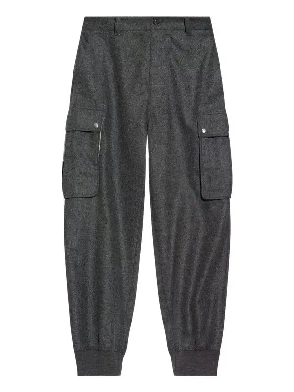 Givenchy Wool Cargo Trousers - Grey