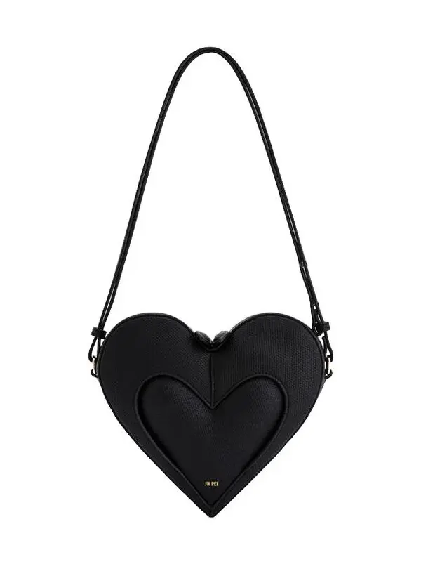 Jw Pei Francisca Faux Leather Heart Crossbody Bag - Black