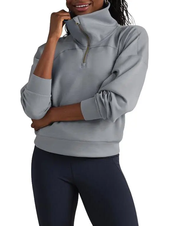 RHONE Dreamglow Half Zip Pullover - Steel Gray