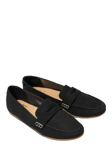 Beek Moorhen Penny Loafer - Black Suede