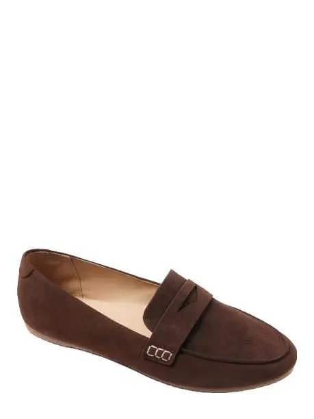 Beek Moorhen Penny Loafer - Coffee Suede