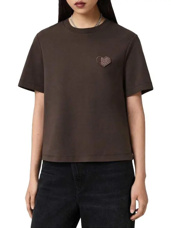 ALLSAINTS Lover Lisa T-shirt - Cognac Brown