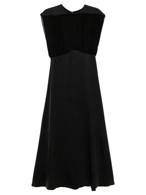 Zimmermann Crush Bias Midi Dress - Black