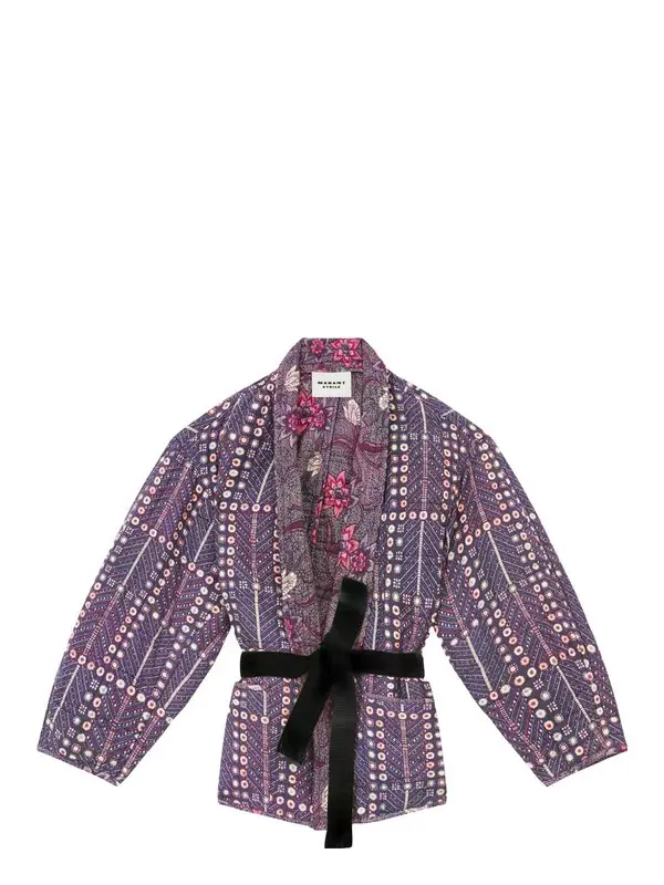 MARANT ETOILE Chancel Printed Jacket - Purple