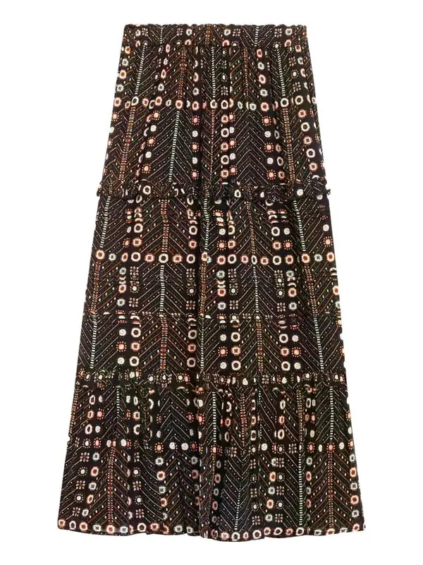 MARANT ETOILE Diya Maxi Skirt - Black