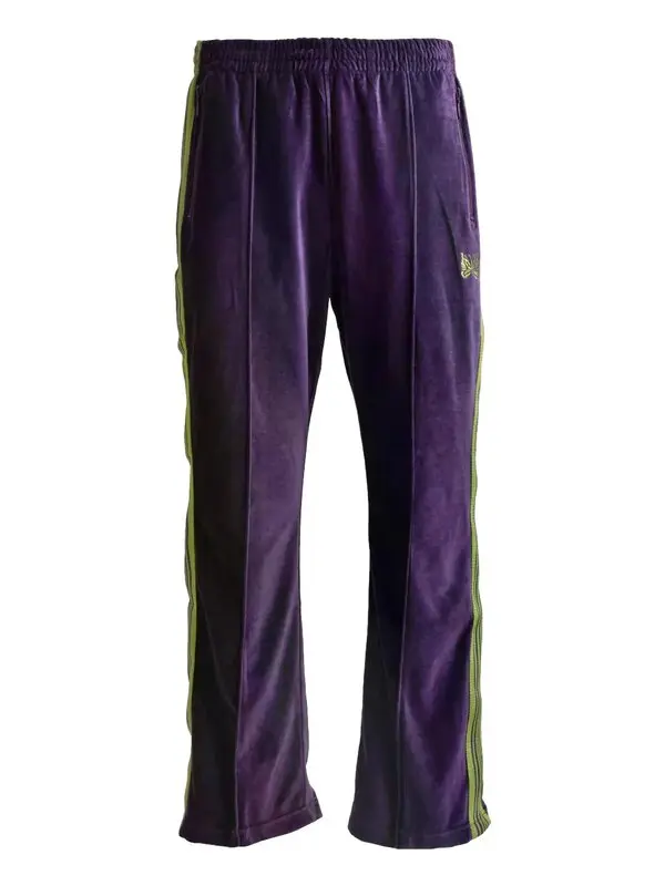 Needles Side-stripe Velour Track Pants - Purple