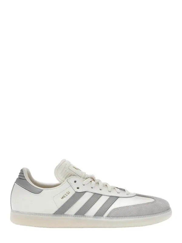 Adidas Samba Lionel Messi Sneakers - Cream White/light Brown/metallic Gold