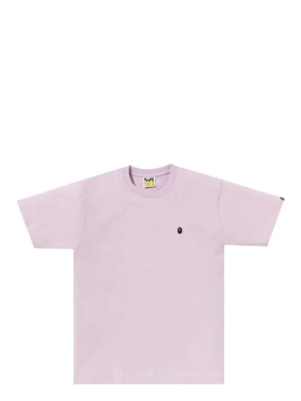 A BATHING APE Ape Head One Point Tee - Purple