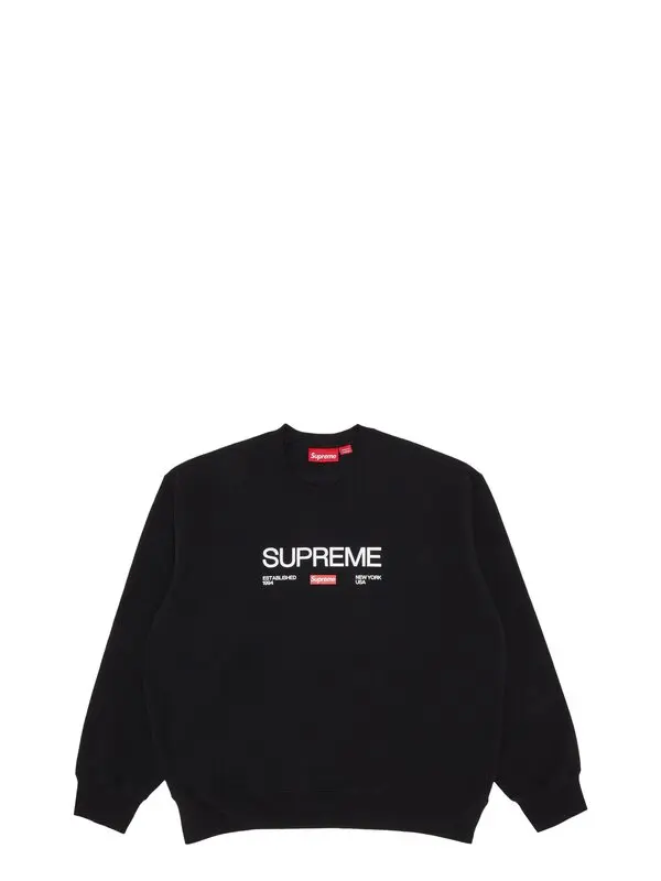 Supreme Established Crewneck - Black