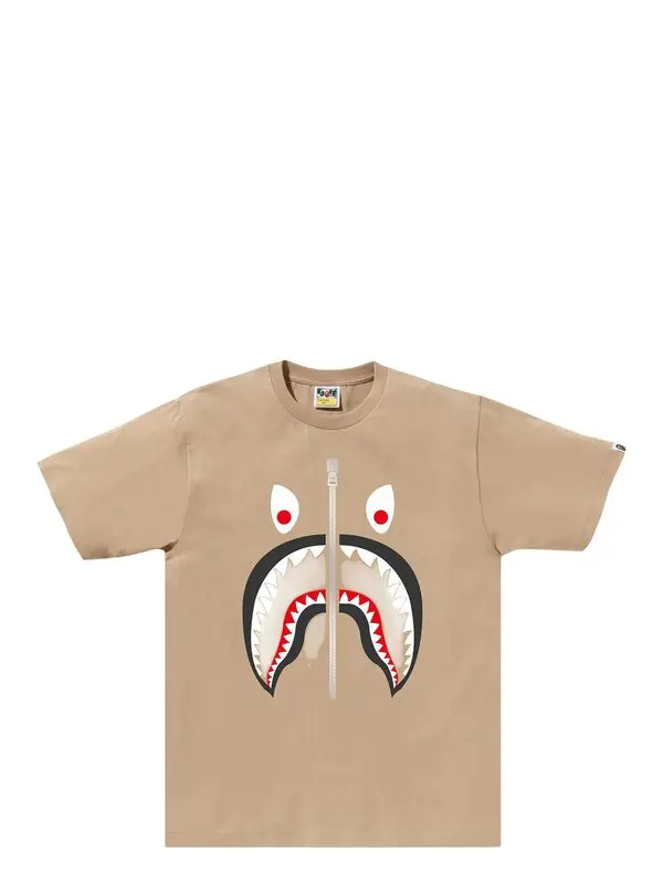 A BATHING APE Mad Shark Tee 'beige - Tan