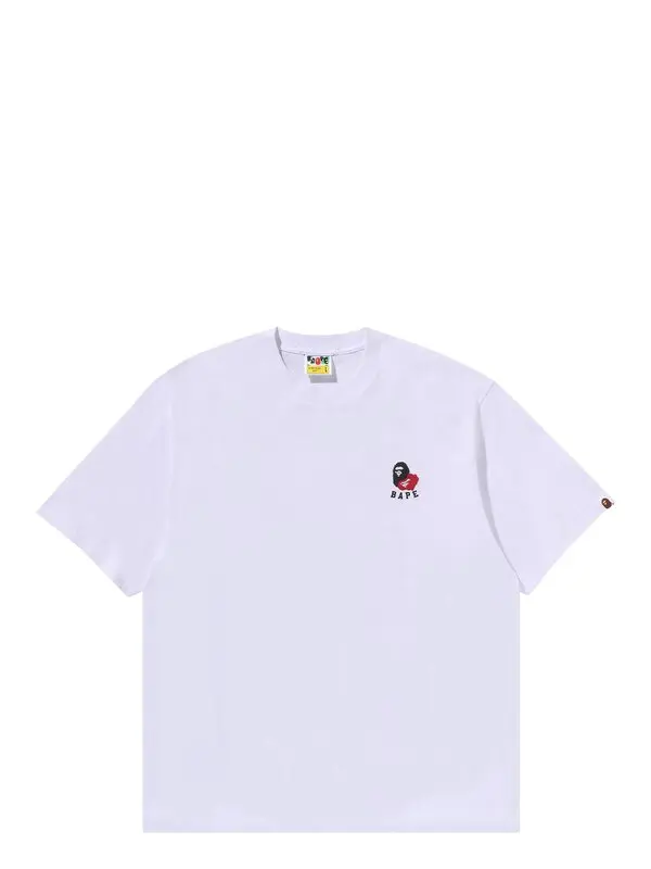 A BATHING APE Ape Head Relaxed Fit Tee - White
