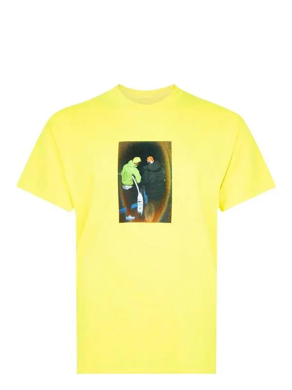 CACTUS JACK BY TRAVIS SCOTT Jackboys Photo T-shirt Ii 'safety - Green
