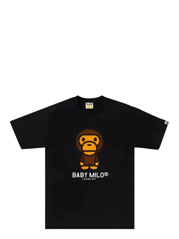 A BATHING APE Baby Milo Tee - Black