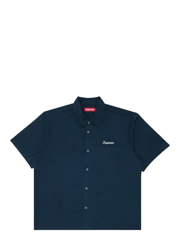 Supreme Margaret Keane Teardrop Short-sleeve Work Shirt 'light Navy - Blue
