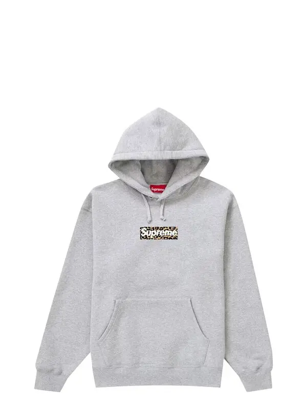 Supreme Shanghai Box Logo Hooded Sweatshirt - Grey