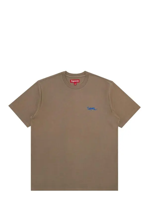Supreme Washed Tag Short-sleeve Top 'dark - Tan