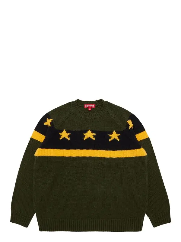 Supreme Stars Sweater - Green