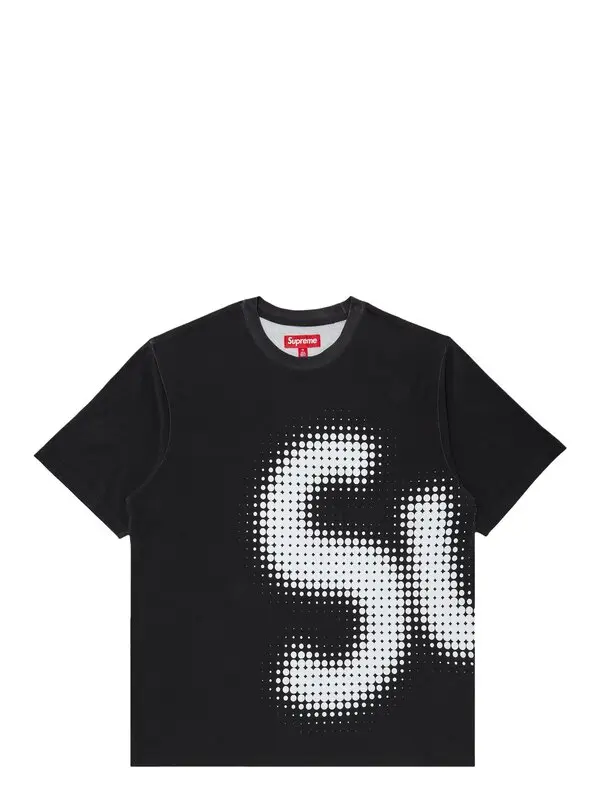 Supreme Halftone Short-sleeve Top - Black