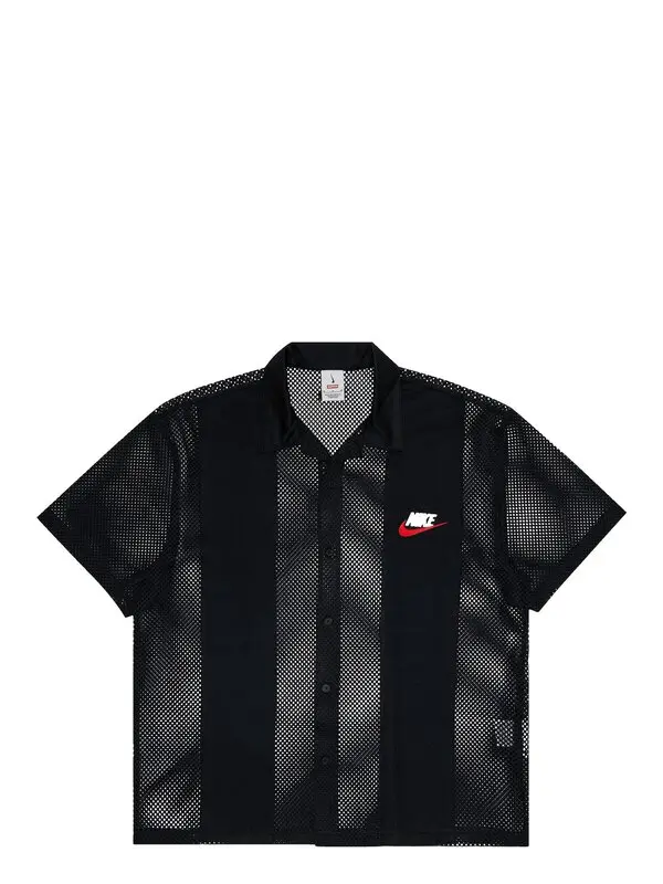 Supreme X Nike Mesh Short-sleeve Shirt - Black