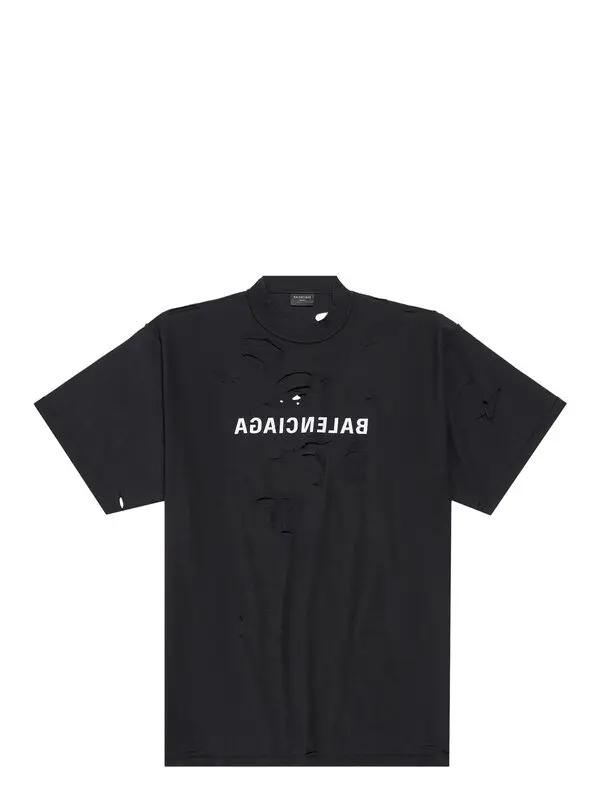 Balenciaga Inside Out T-shirt 'faded /white - Black