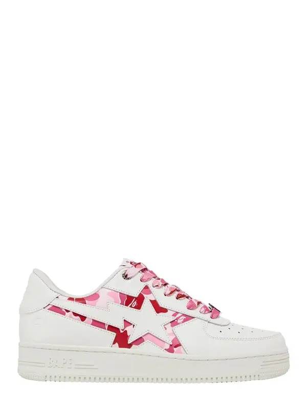 BAPE Bapesta Icon 'abc Camo' Sneakers - Pink