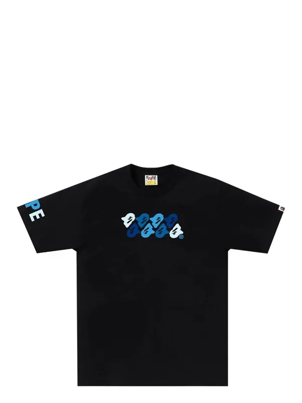 A BATHING APE Abc Camo Tee /blue - Black