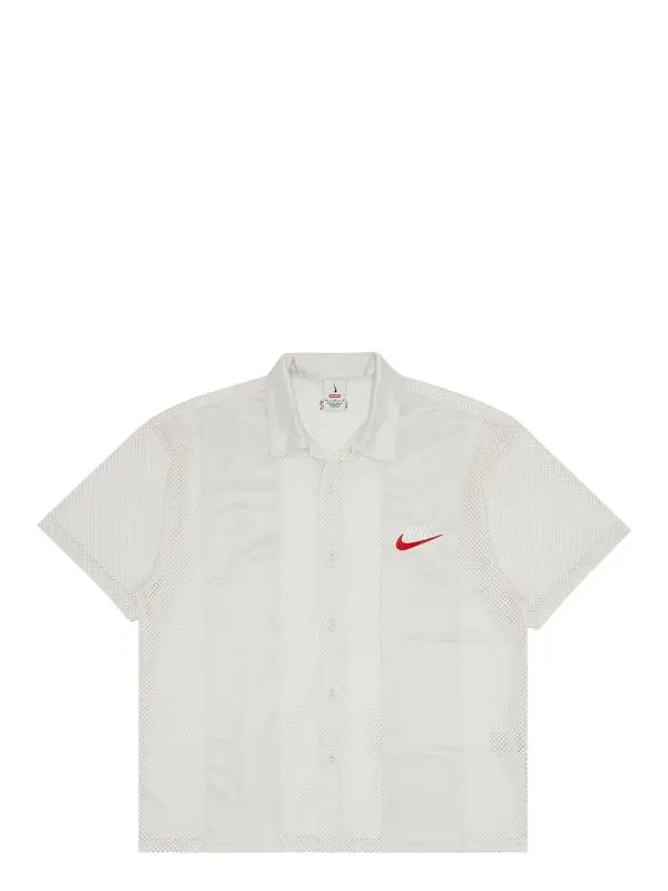Supreme X Nike Mesh Short-sleeve Shirt - White