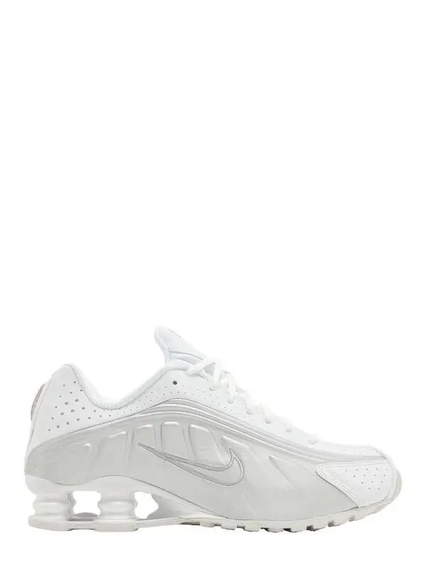 Nike Shox R4 'white Metallic' Sneakers - Silver