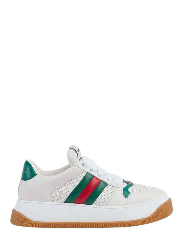 Gucci Web Screener Sneakers - White
