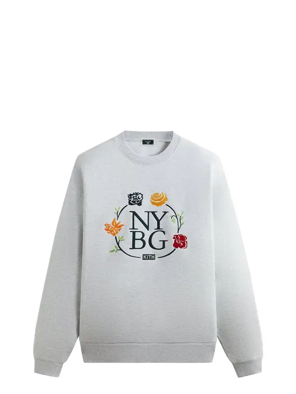 Kith X New York Botanical Garden Logo Nelson Crewneck - Grey