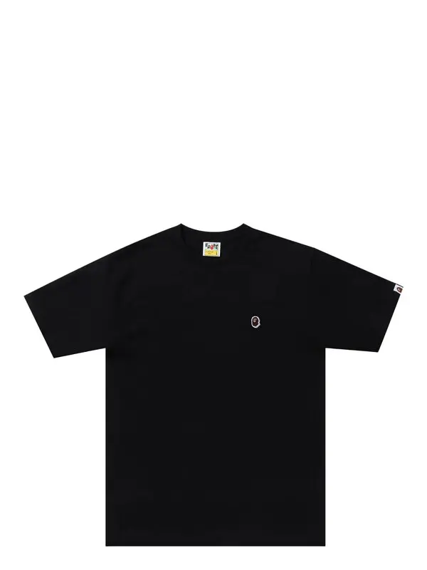 A BATHING APE Ape Head One Point Tee - Black
