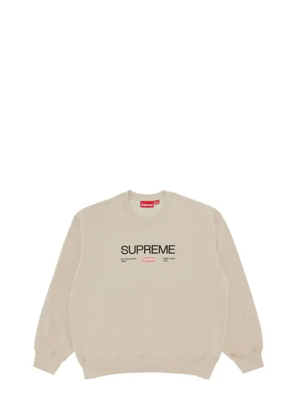 Supreme Established Crewneck - Tan