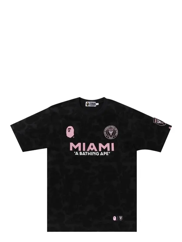 A BATHING APE X Inter Miami Cf Camo Tee - Black