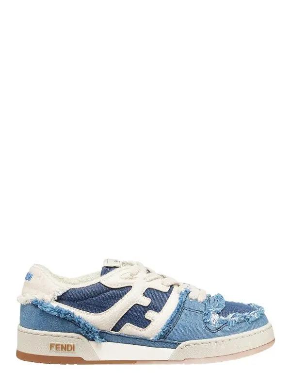 Fendi Match Denim Sneakers - Blue