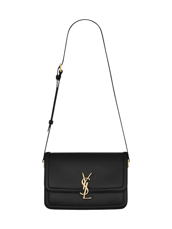 Saint Laurent Solferino Medium Satchel - Black
