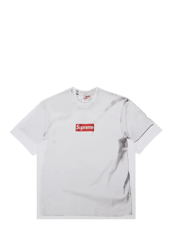Supreme X Mm6 Maison Margiela Box Logo Tee - White