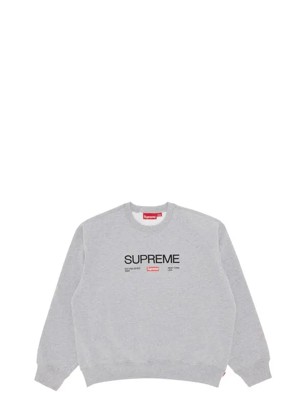 Supreme Established Crewneck - Grey