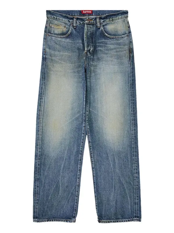 Supreme Distressed Loose Fit Selvedge Jean - Blue
