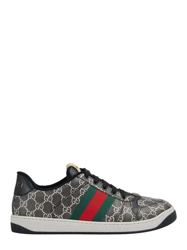 Gucci Screener Gg Supreme Sneakers - Black
