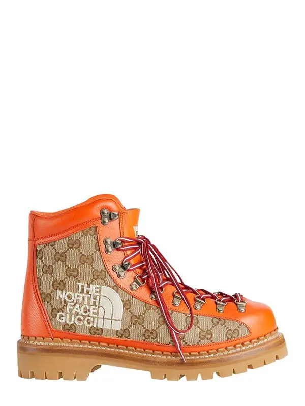 Gucci The North Face X Lace-up Boots - Orange