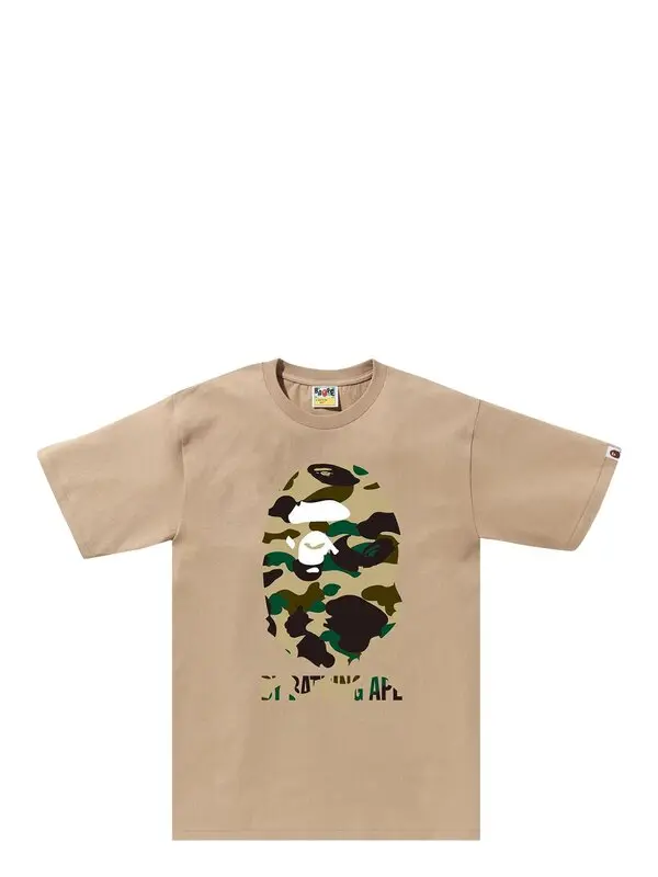 A BATHING APE 1st Camo Bathing Ape Tee 'beige/yellow - Tan