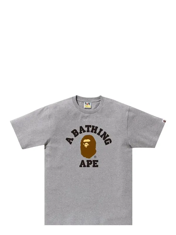 A BATHING APE College Tee - Grey