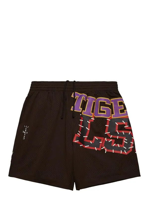 CACTUS JACK BY TRAVIS SCOTT X Mitchell & Ness Louisiana State University Shorts - Brown