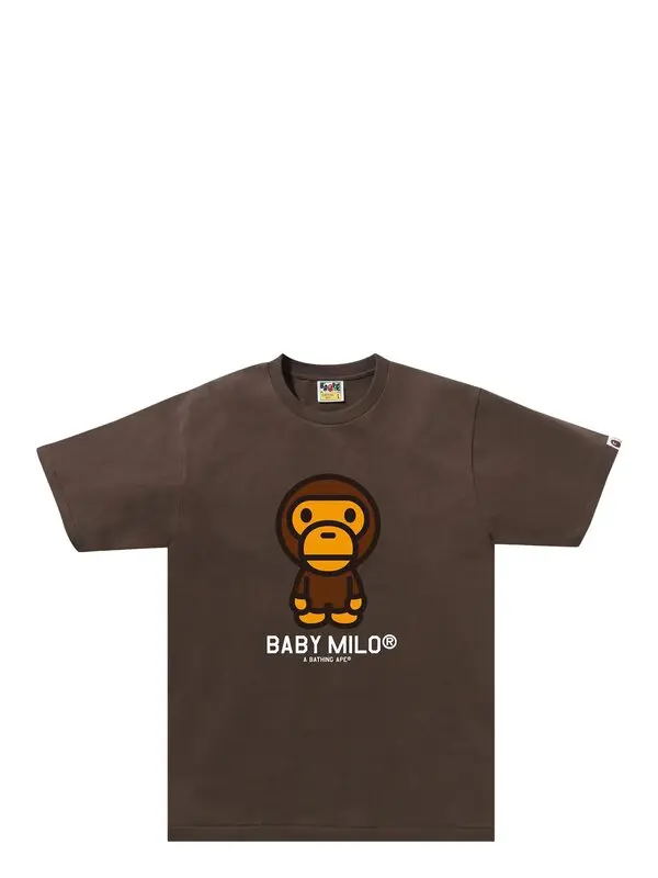 A BATHING APE Baby Milo Tee - Brown