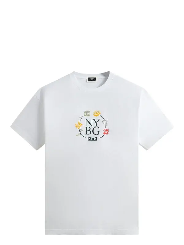 Kith X New York Botanical Garden Logo Vintage Tee - White
