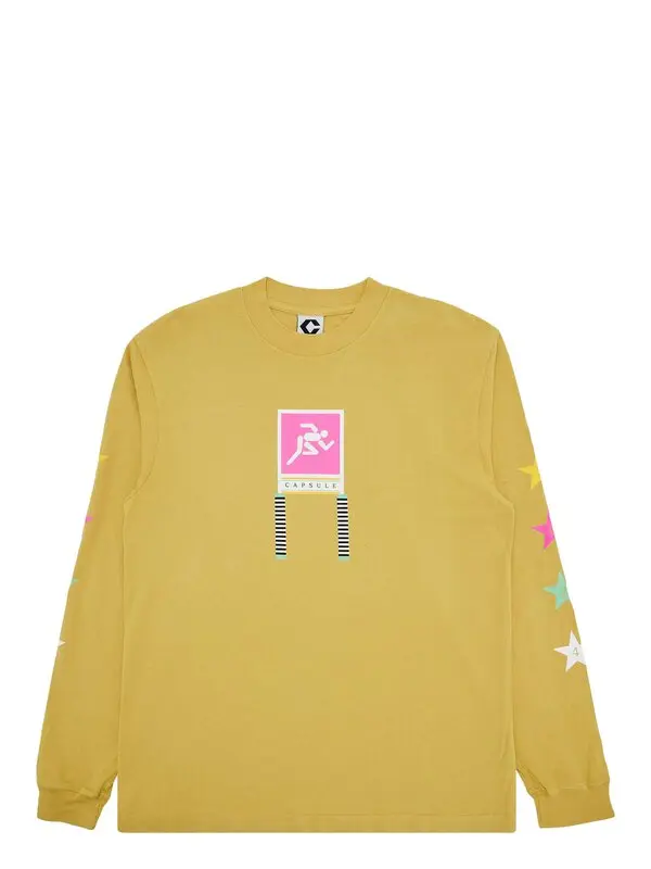 CAPSULE Olympic Team Long-sleeve 'beige/pink/mint/yellow - Tan