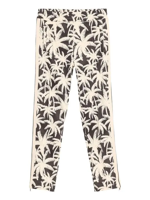 Palm Angels Palms All Over Track Pants /white - Black