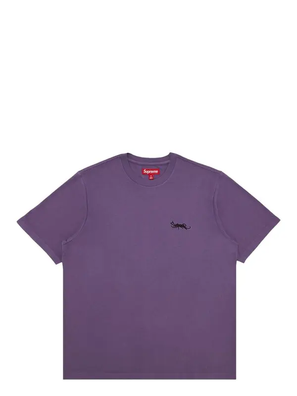Supreme Washed Tag Short-sleeve Top 'lavender - Purple