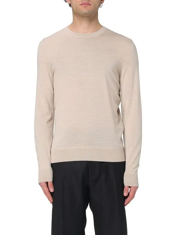 TOM FORD Crew Neck Fine Knit Sweater - Beige