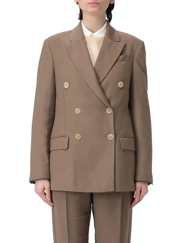Brunello Cucinelli Double-breasted Jacket - Cocoa